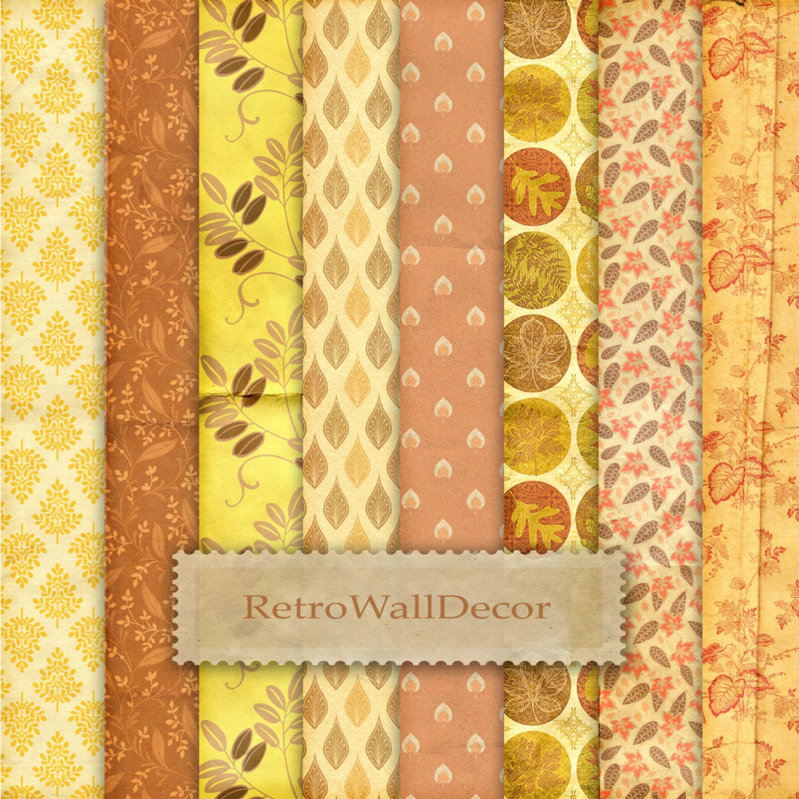 Autumn Digital Paper Fall Colors Autumn Background Fall - Etsy