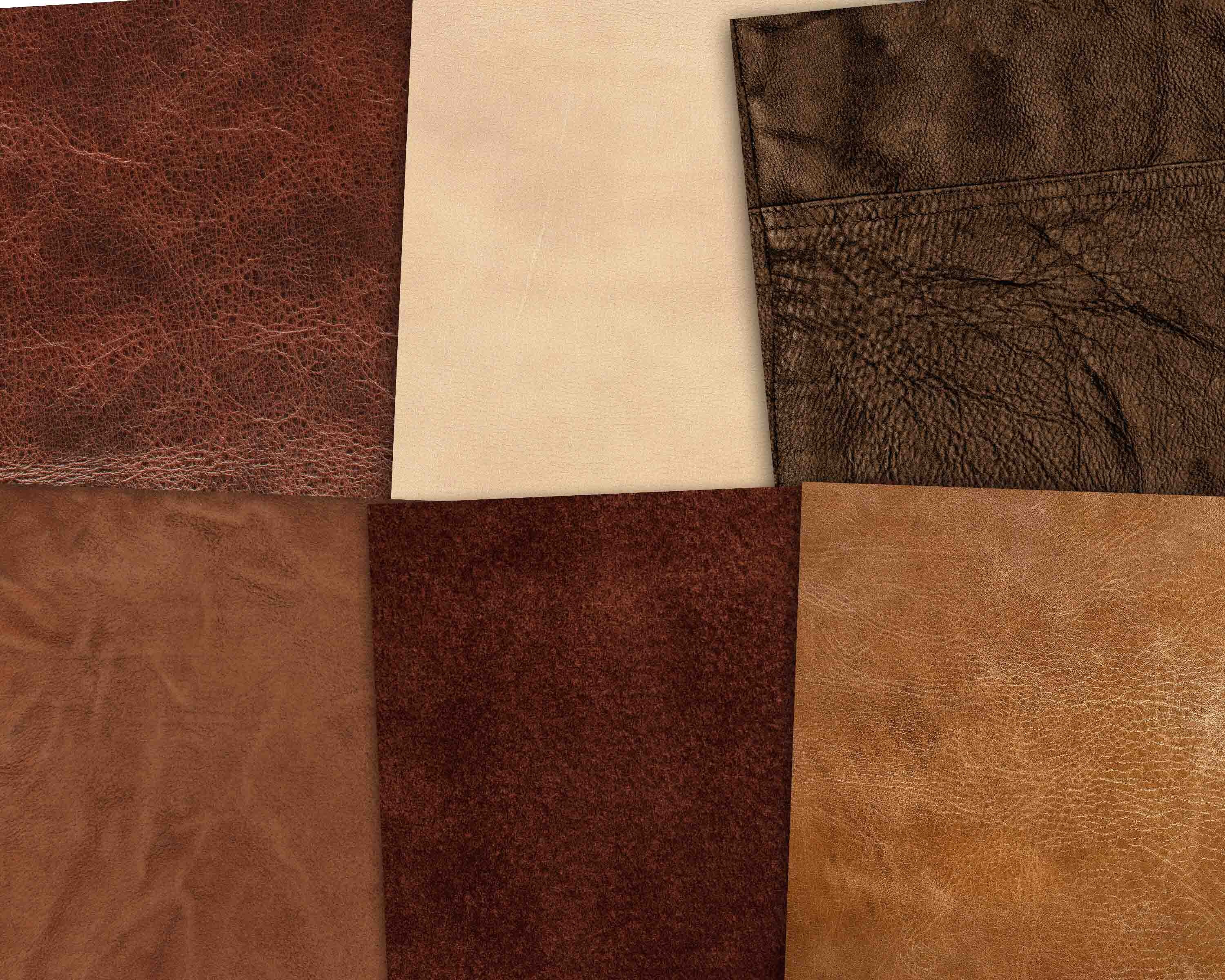 Distressed Brown Leather Textures: Shabby Chic Digital Paper (12x12) - Etsy