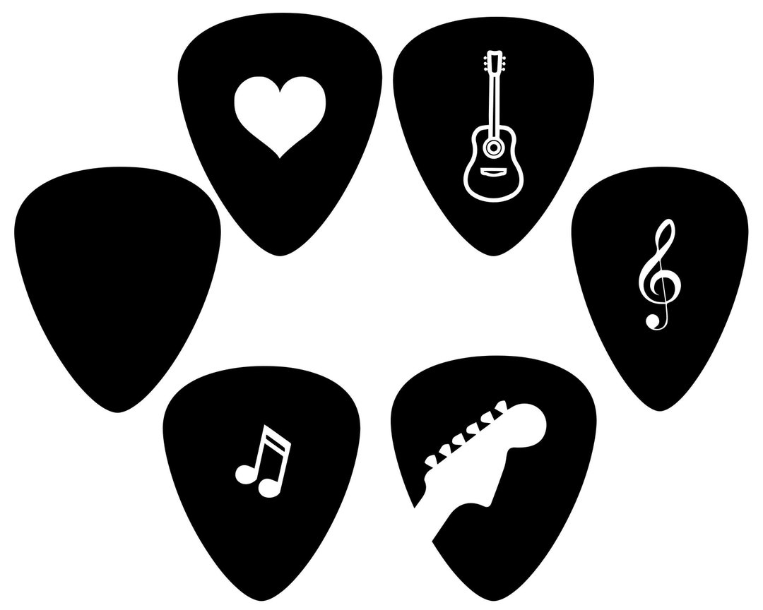 Guitar Pick Clipart, Guitar Pick SVG, Guitar Pick DXF, Guitar Pick Cut ...