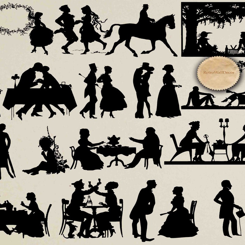 Vintage Silhouette - Etsy