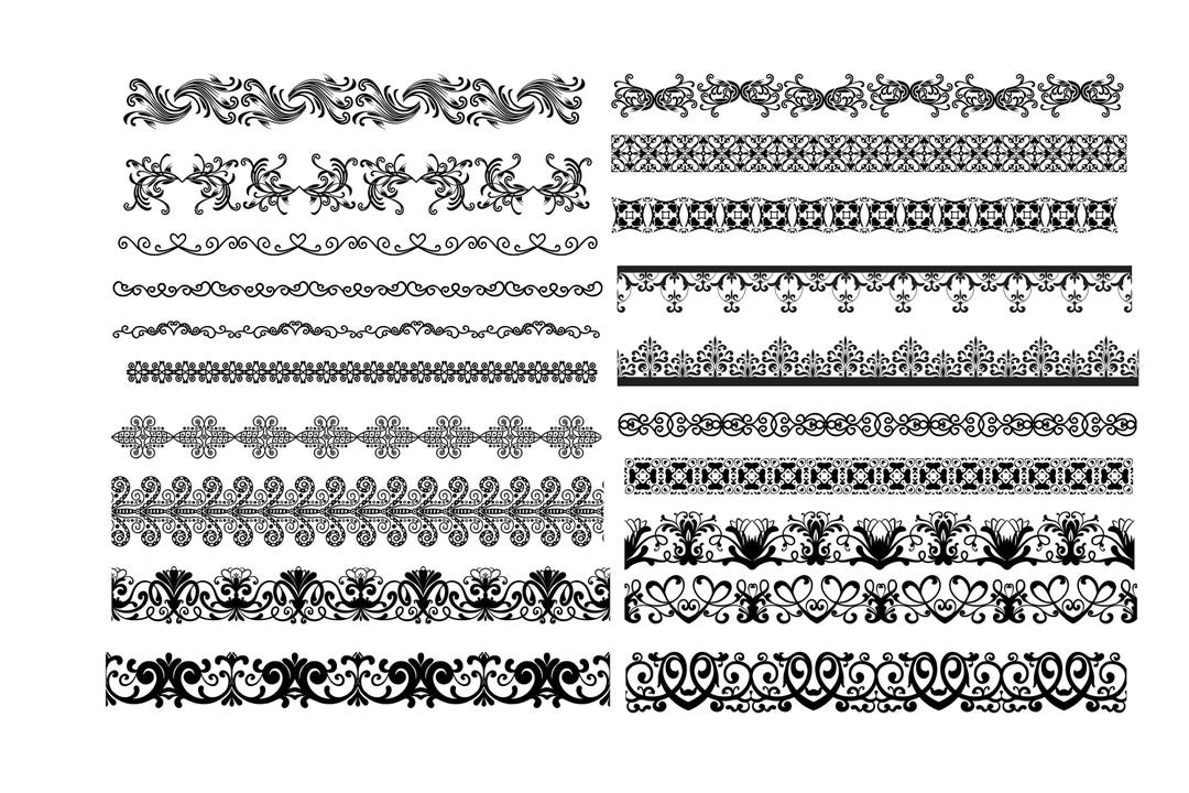 Border Svg, Border Clipart, Border Silhouette, Border DXF File, Line ...