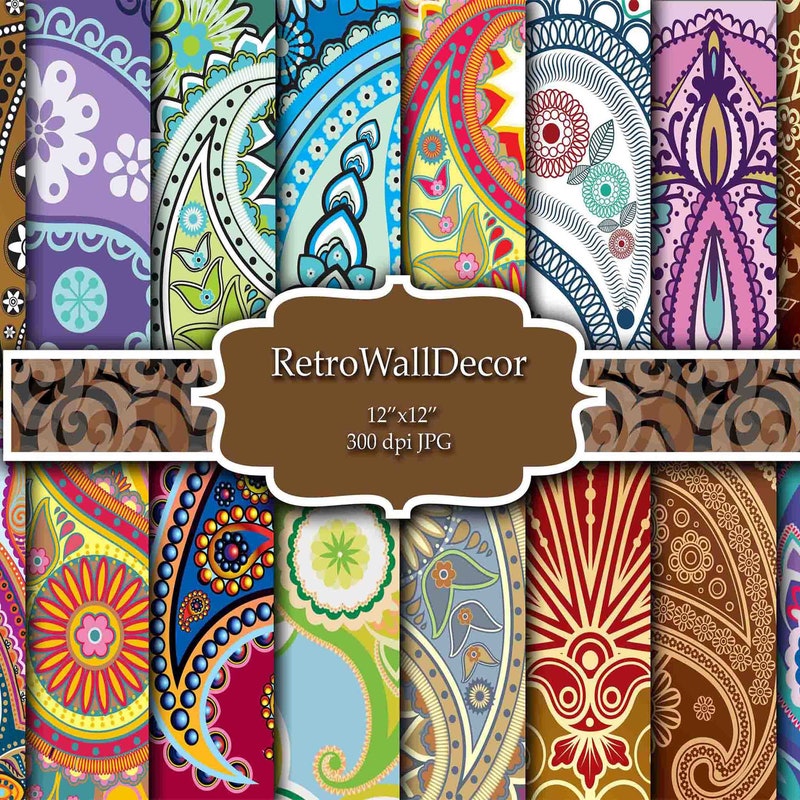 Paisley Paper - Etsy