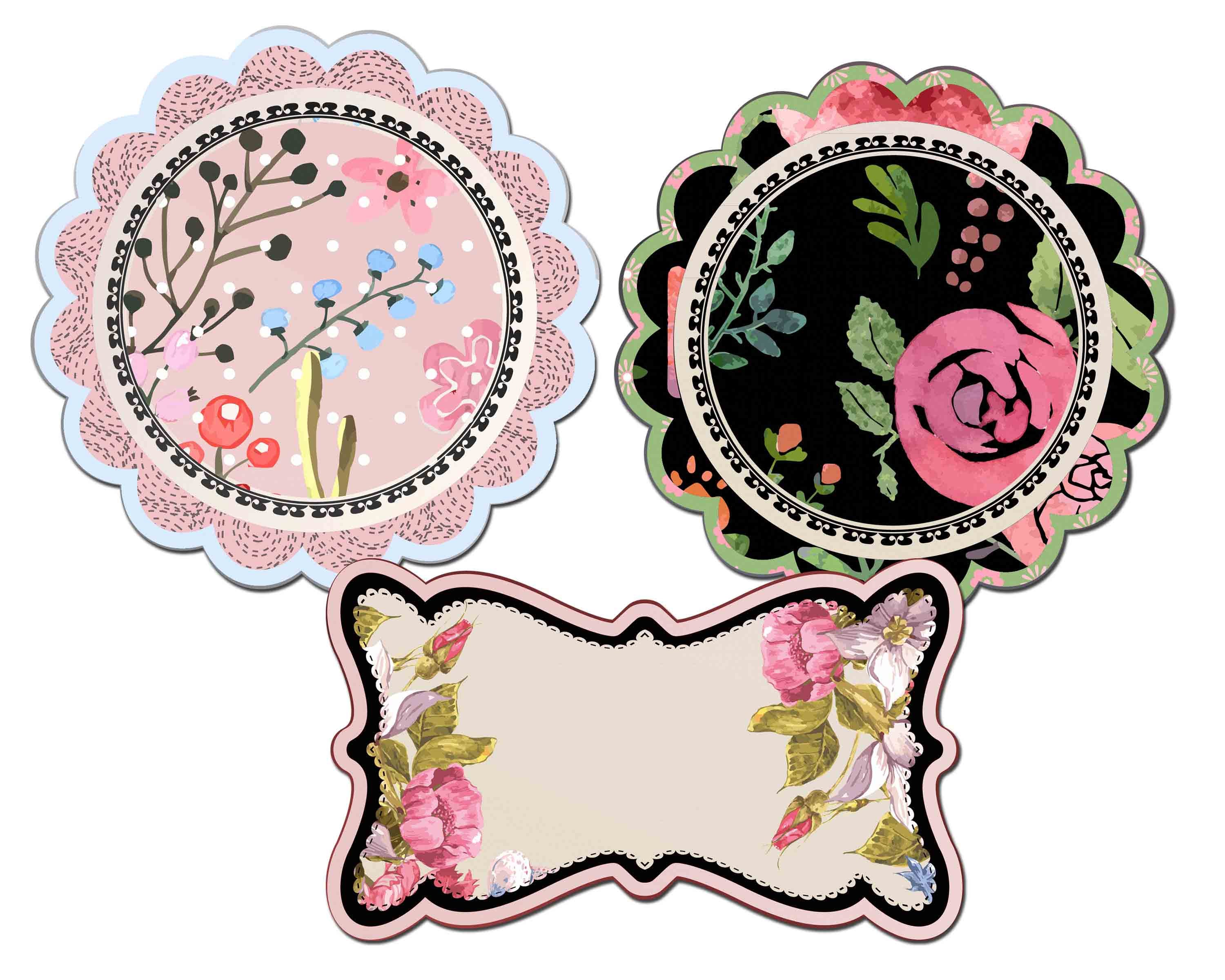 Digital Labels Spring Labels Romantic Label Label Clip Art - Etsy