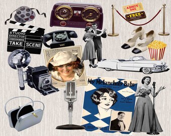 Movie Clipart, Hollywood Clip Art, Red Carpet Image, Film Reel Graphic ...