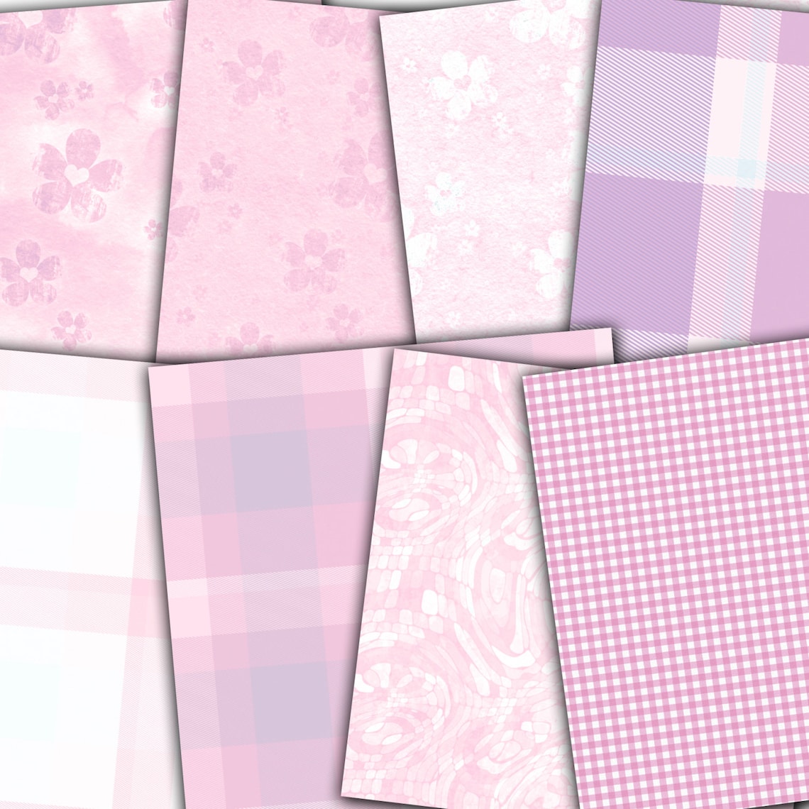 Baby Girl Pink Digital Paper Digital Download Paper Scrapbook | Etsy