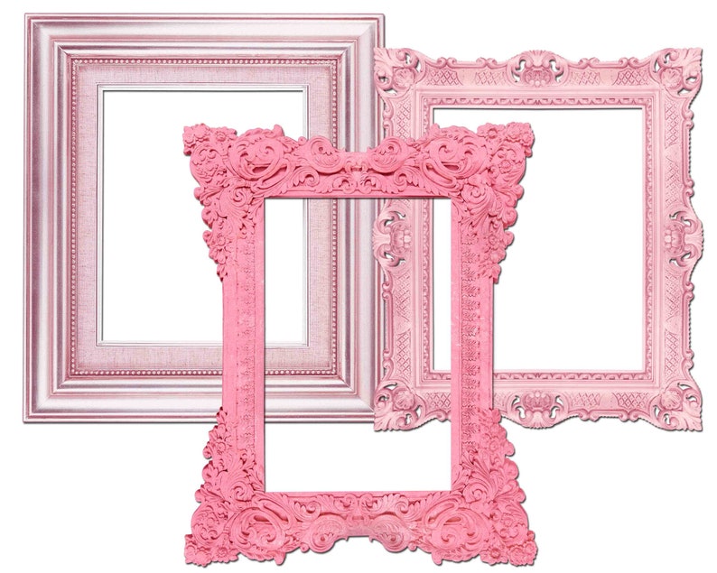 Digital Frame Vintage Pink Frames Vintage Frames Frames - Etsy