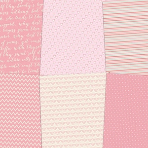 Pink Shabby Chic Pink Digital Paper Digital Shabby Chic - Etsy