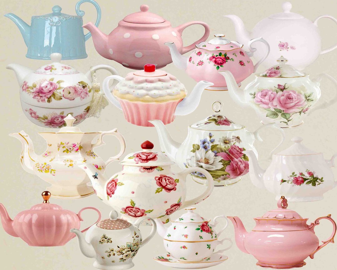 Teapot Clip Art , Teacup , Vintage Tea Pots, Vintage Teapot , Tea Party ...