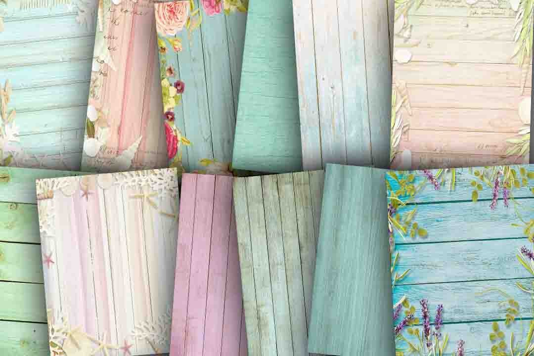 Wood Digital Paper, Wood Background, Distressed Wood Texture, Rustic ...