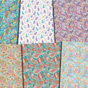 Paisley Digital Paper, Paisley Scrapbook, Paisley Texture, Paisley ...