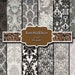 Damask Digital Paper: black Damask Damask Floral - Etsy