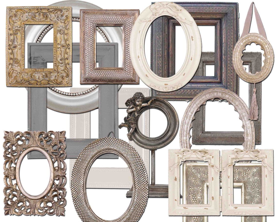 Digital Frame Vintage Photo Frame Frame Clip Art Vintage | Etsy