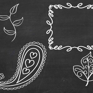 Hand Drawn Clip Art, Wedding Clip Art, Chalkboard Wedding Clipart ...
