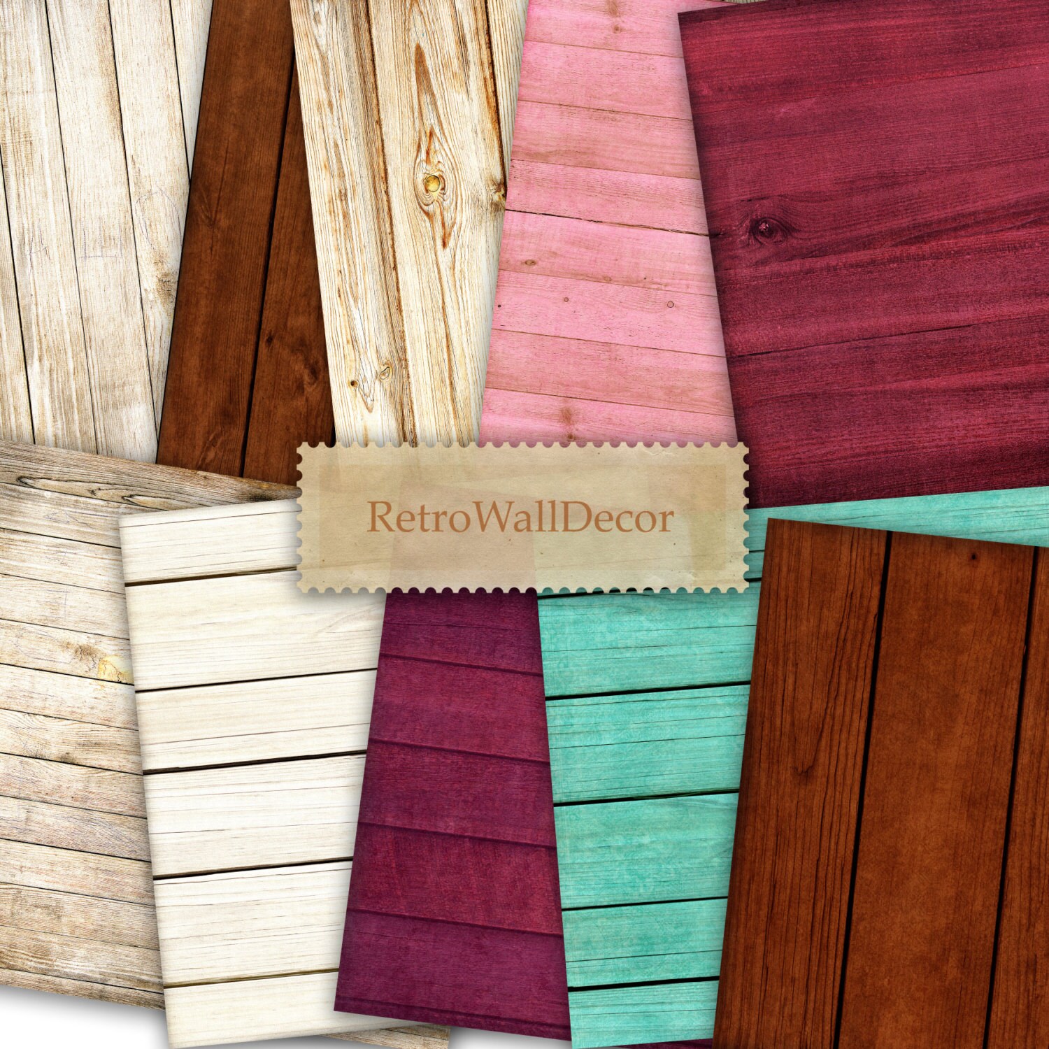 Wood Digital Paper Wood Background Distressed Wood Texture | Etsy