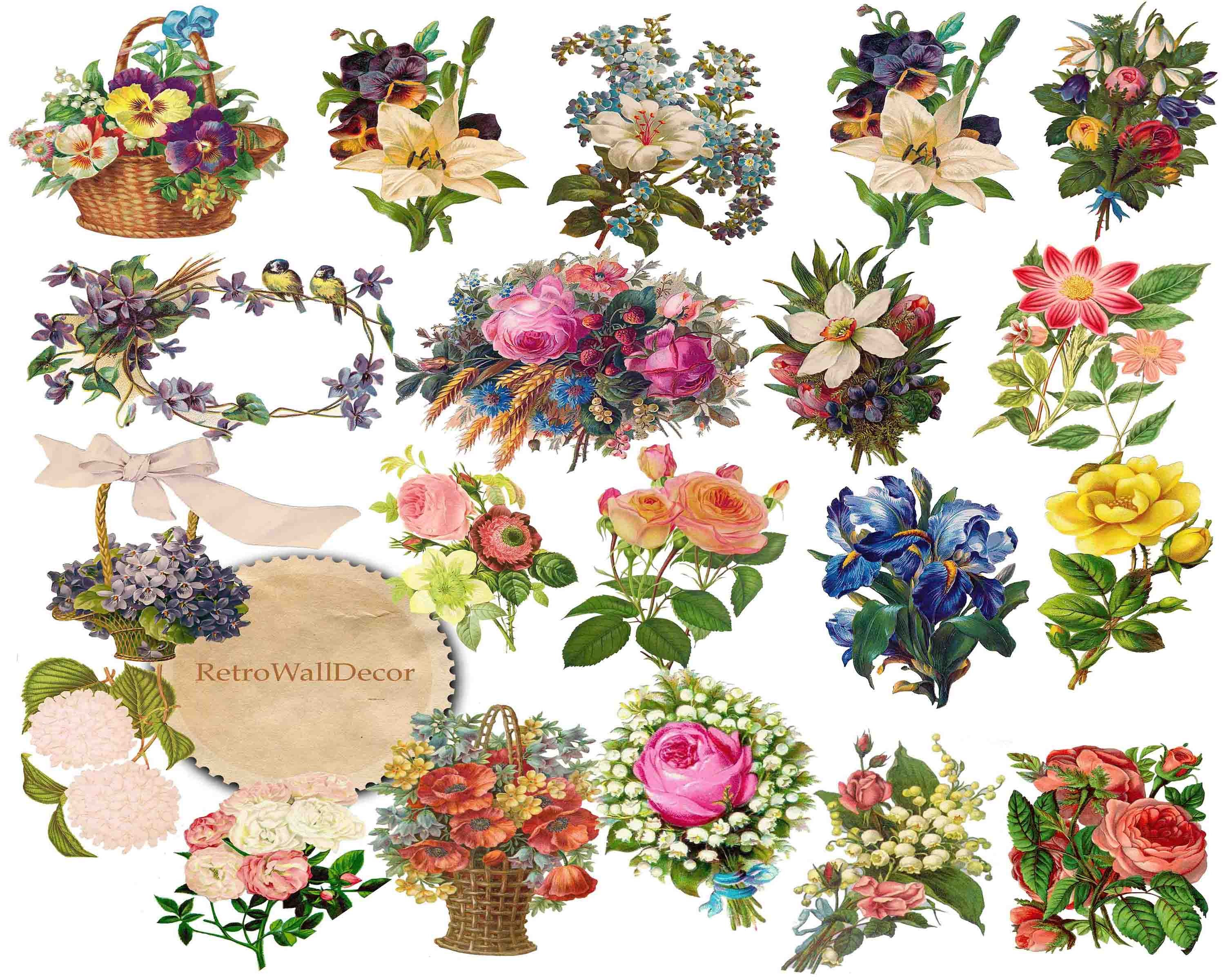Victorian Flower Clip Art