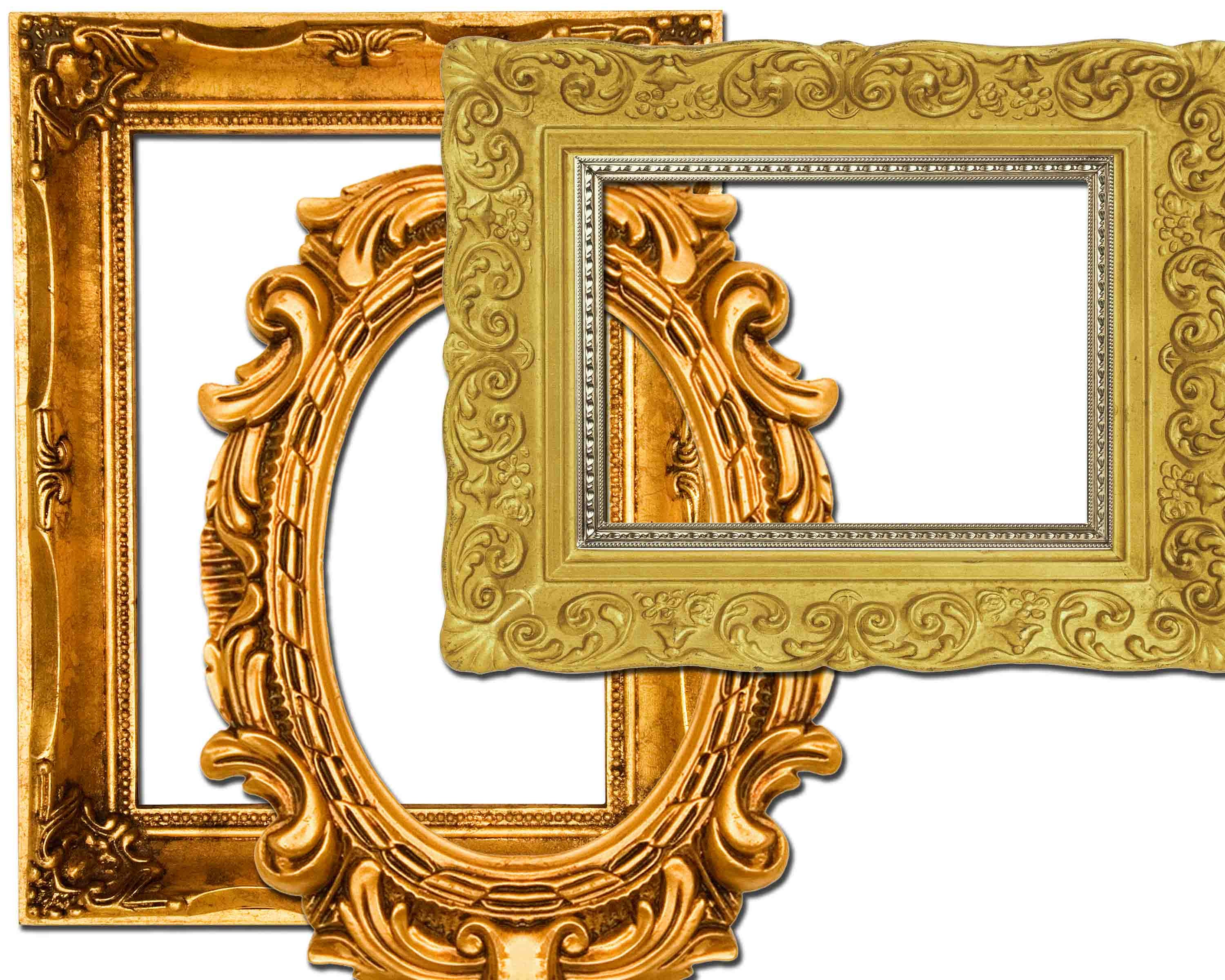 Digital Frame Vintage Gold Frames Vintage Frames Frames - Etsy