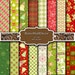 Christmas Digital Paper: Holiday Patterns, Santa Claus Backgrounds ...