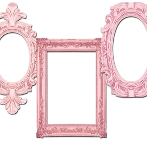 Digital Frame, Vintage Pink Frames, Vintage Frames, Frames Clipart ...