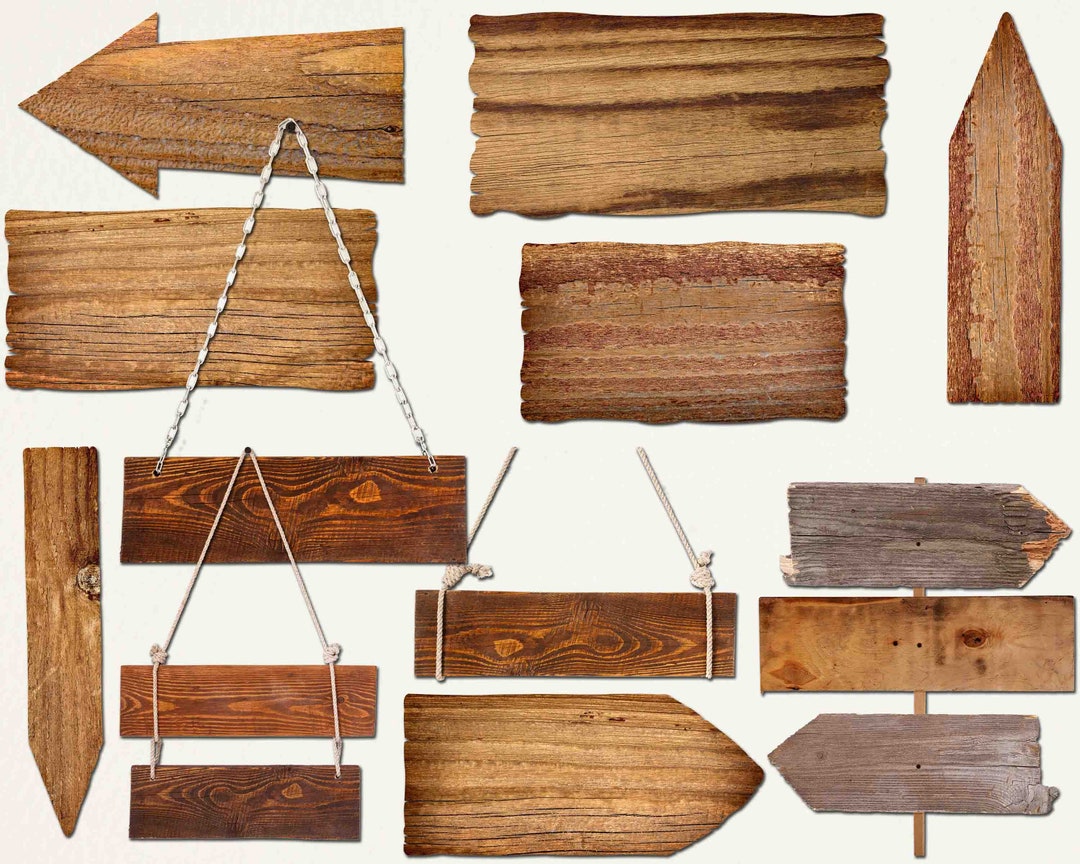 Wooden Sign Clip Art, Antique Wooden Sign, Vintage Sign, Wood ...