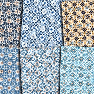 Tile Digital Paper, Tile Background, Distressed Tile Texture, Rustic ...