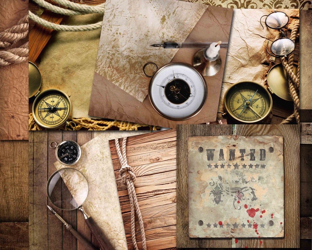 Wood Digital Paper, Wood Background, Distressed Wood Texture, Rustic ...