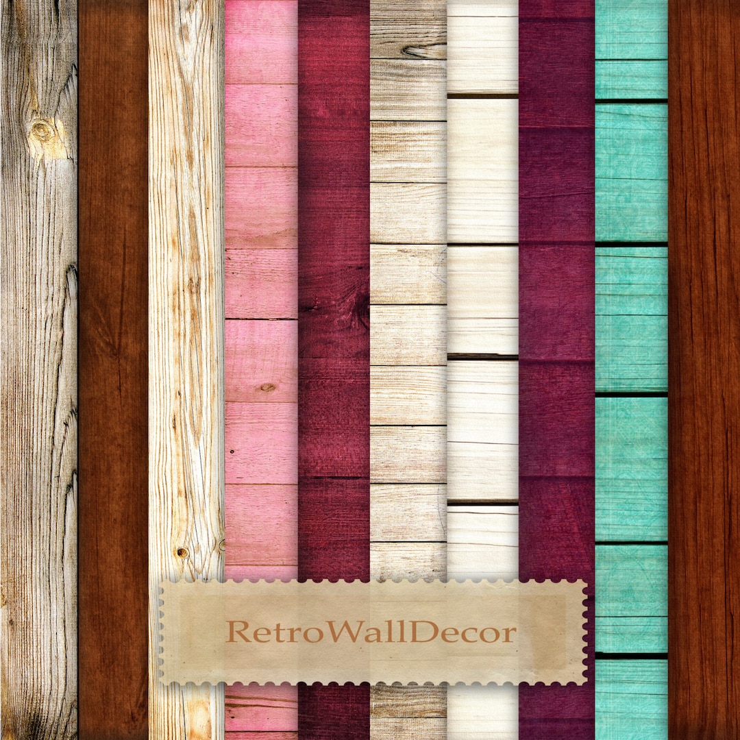 Wood Digital Paper, Wood Background, Distressed Wood Texture, Rustic ...