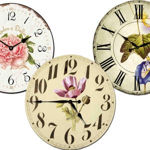 Watch Faces, Collage Sheet, Steampunk, Vintage Watch, Clock Faces ...