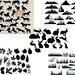Nature Bundle, Animal Silhouette, Animal Clip Art, Plants Silhouette ...