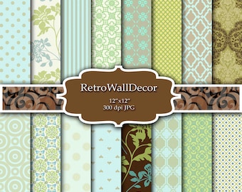 Retro Digital Paper Smiley Face Seamless Pattern Retro - Etsy