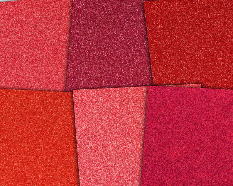 Glitter Digital Paper Red Glitter Paper Printable Paper | Etsy