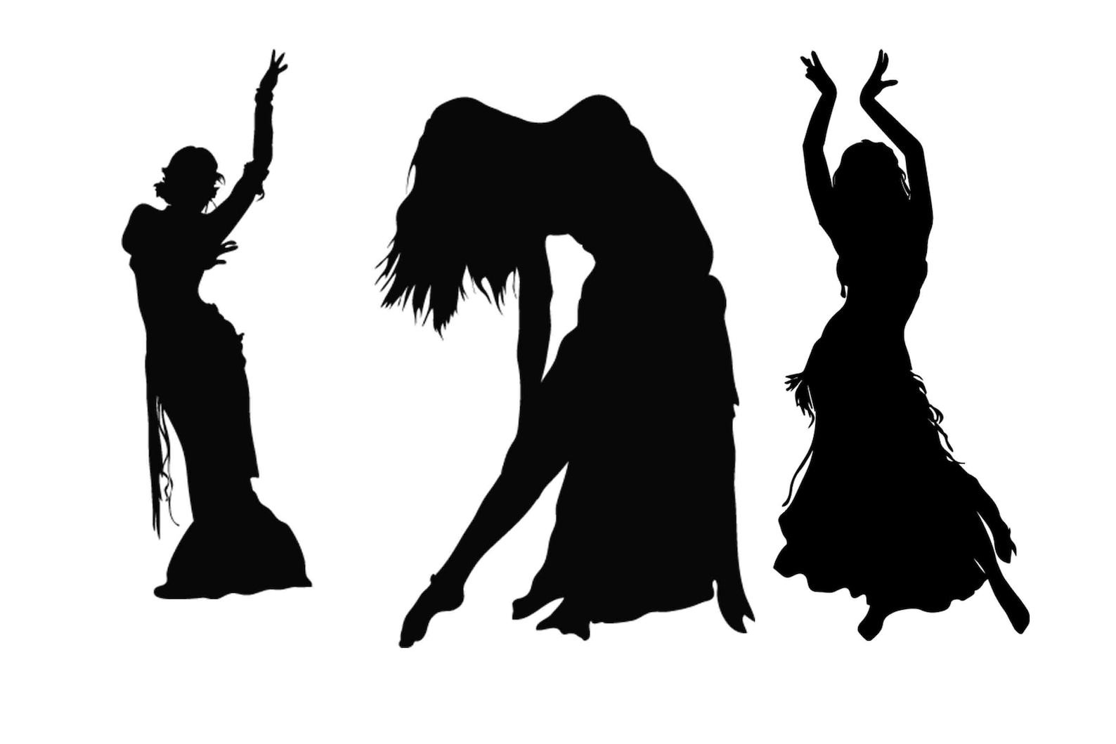 Belly Dance SVG: Oriental Dancer Silhouette, Arabic Cut File - Etsy