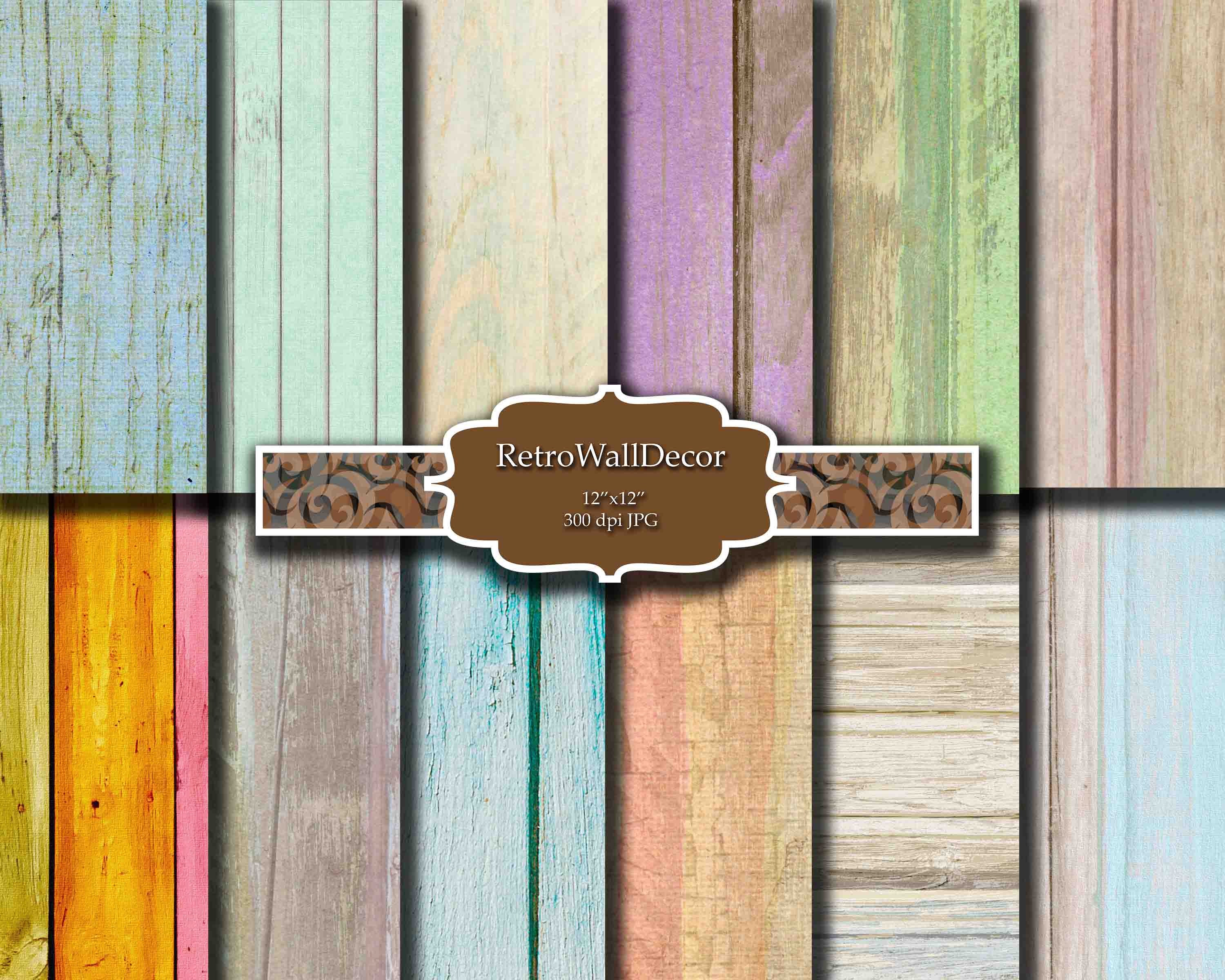 Wood Digital Paper Wood Background Distressed Wood Texture - Etsy