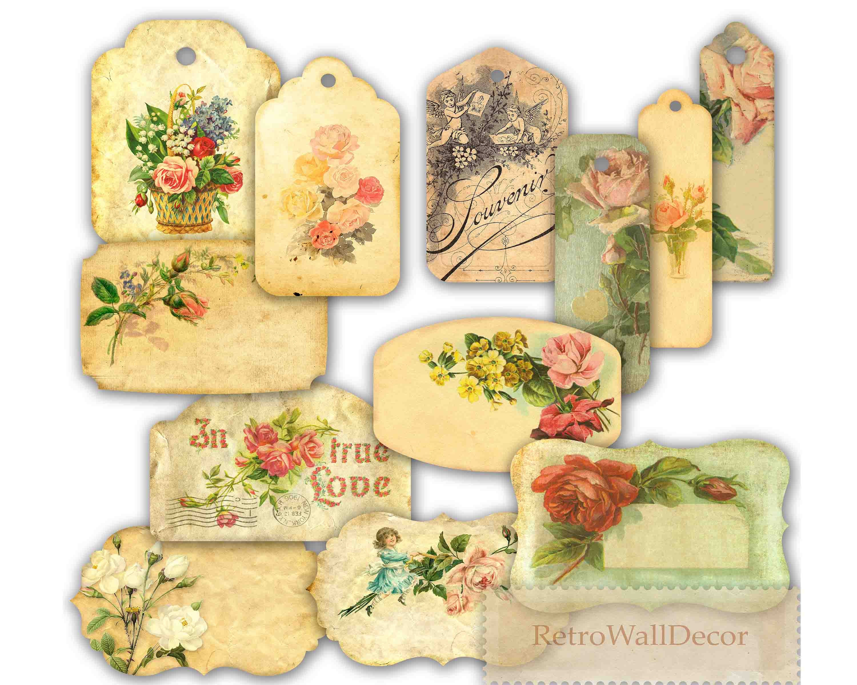 Free Floral Clipart Labels