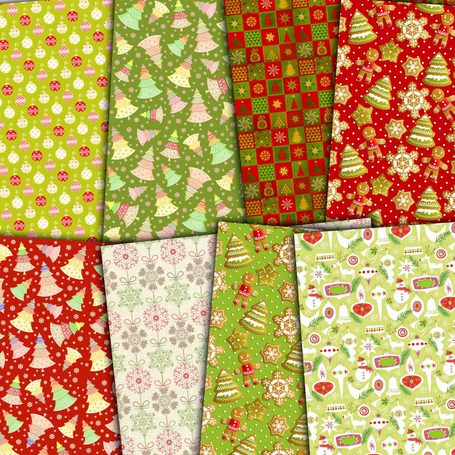 Papel digital de Navidad papel de Navidad papel de | Etsy