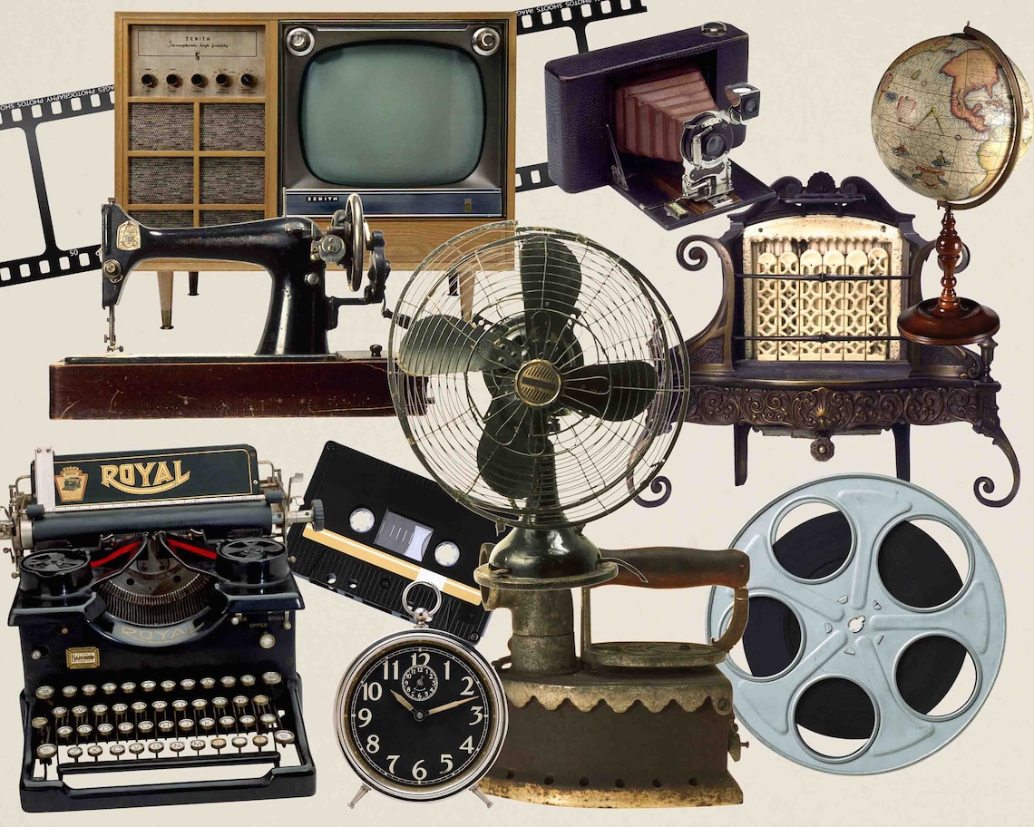 Retro Style Clipart Retro Illustration Retro Furniture Clip - Etsy