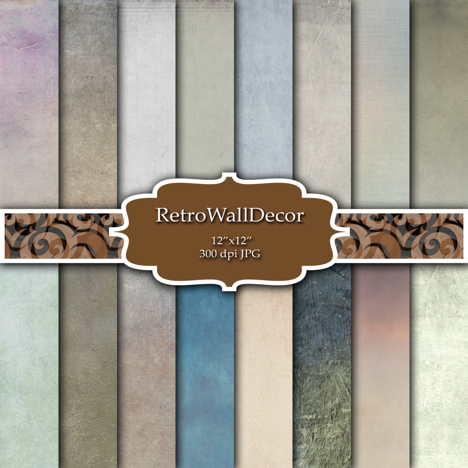 Grunge digital paper Distressed paper Grunge textures | Etsy