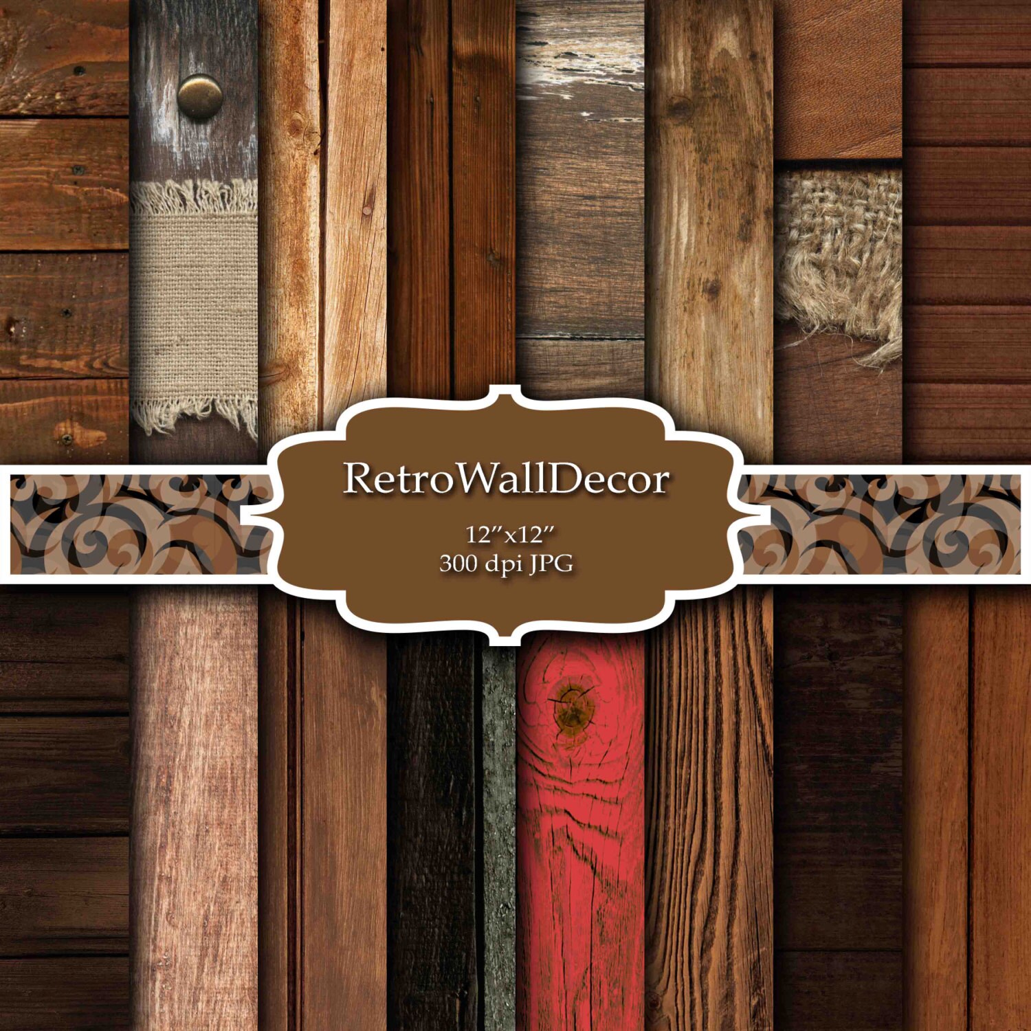 Rustic Wood Grain Pattern