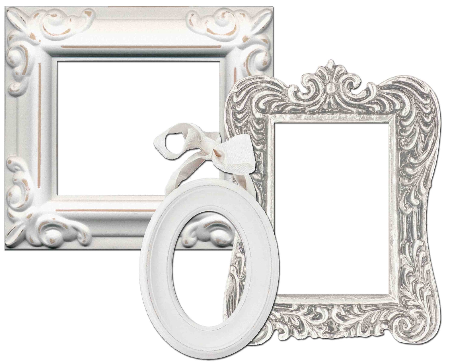 Digital Frame Vintage White Frames Vintage Frames Frames | Etsy