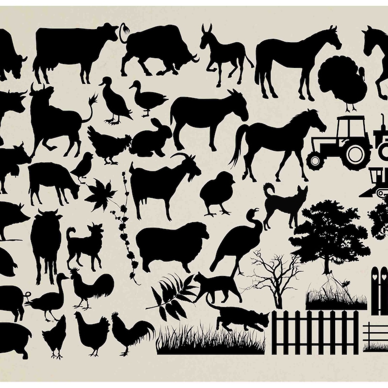 Farm Animal Svg - Etsy
