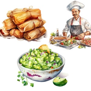 Mexican Food Clipart, Vibrant and Authentic Digital Illustrations ...