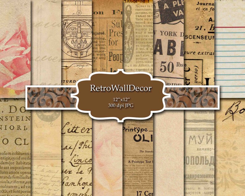 Old Digital Paper Antique Paper Vintage Paper Vintage - Etsy