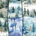 Winter Forest Paper, Seamless Paper, Winter Paper, Forest Background ...
