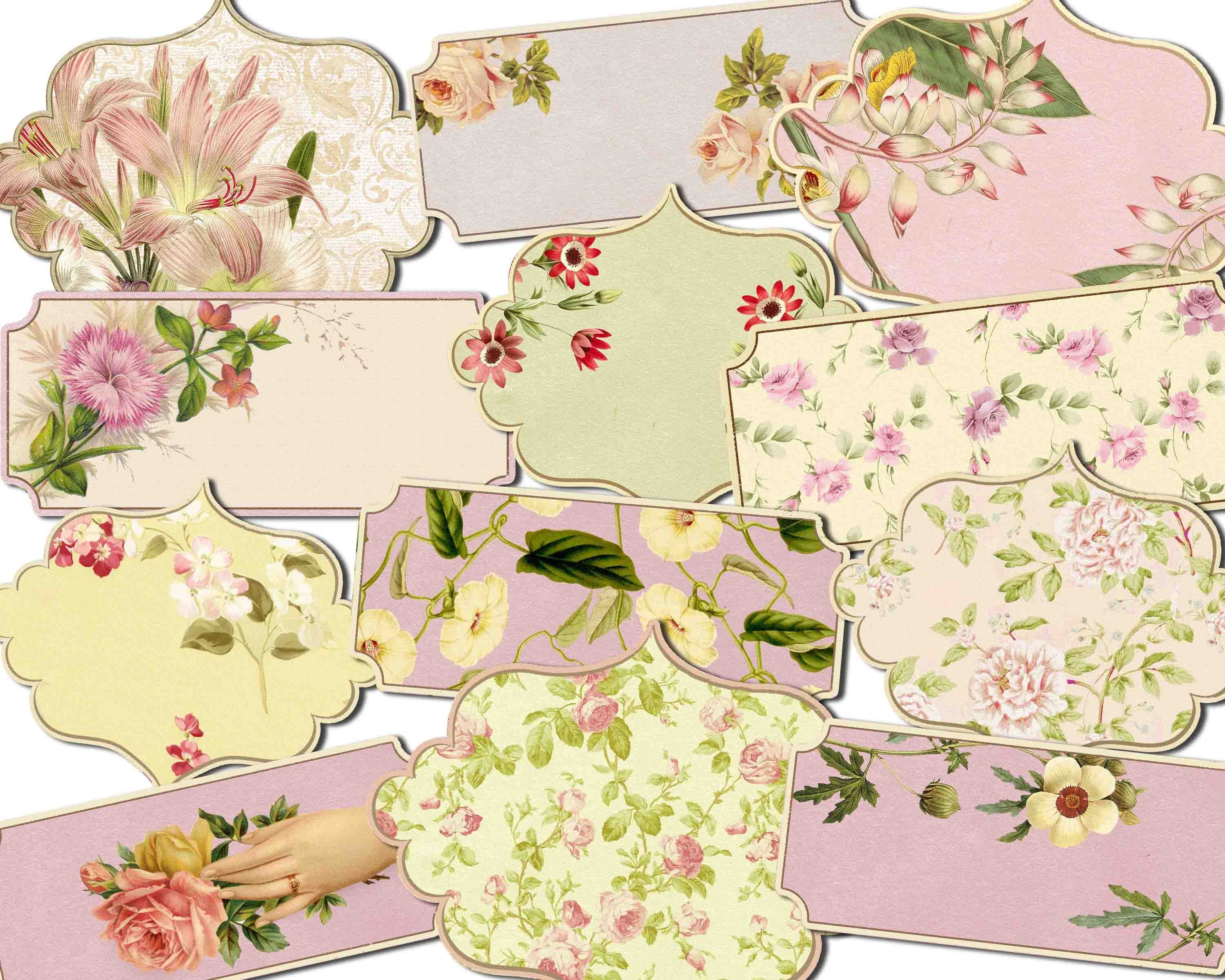 Spring Labels Romantic Label Label Clip Art Easter Label - Etsy