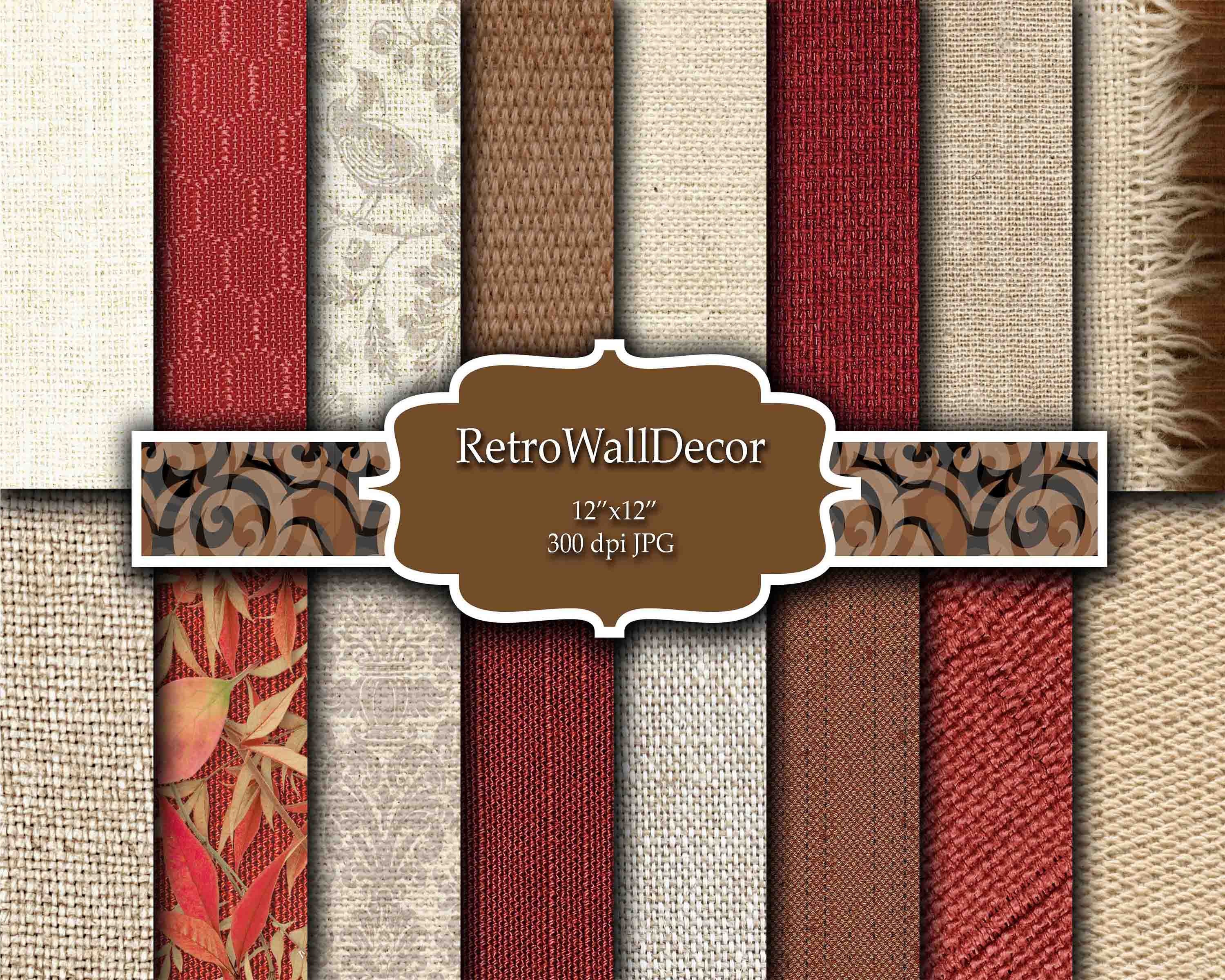 Burlap digital paper digital burlap textures burlap | Etsy