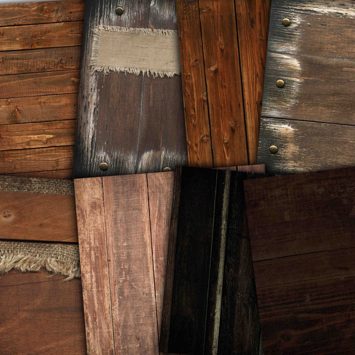 Wood Digital Paper Wood Background Distressed Wood Texture | Etsy