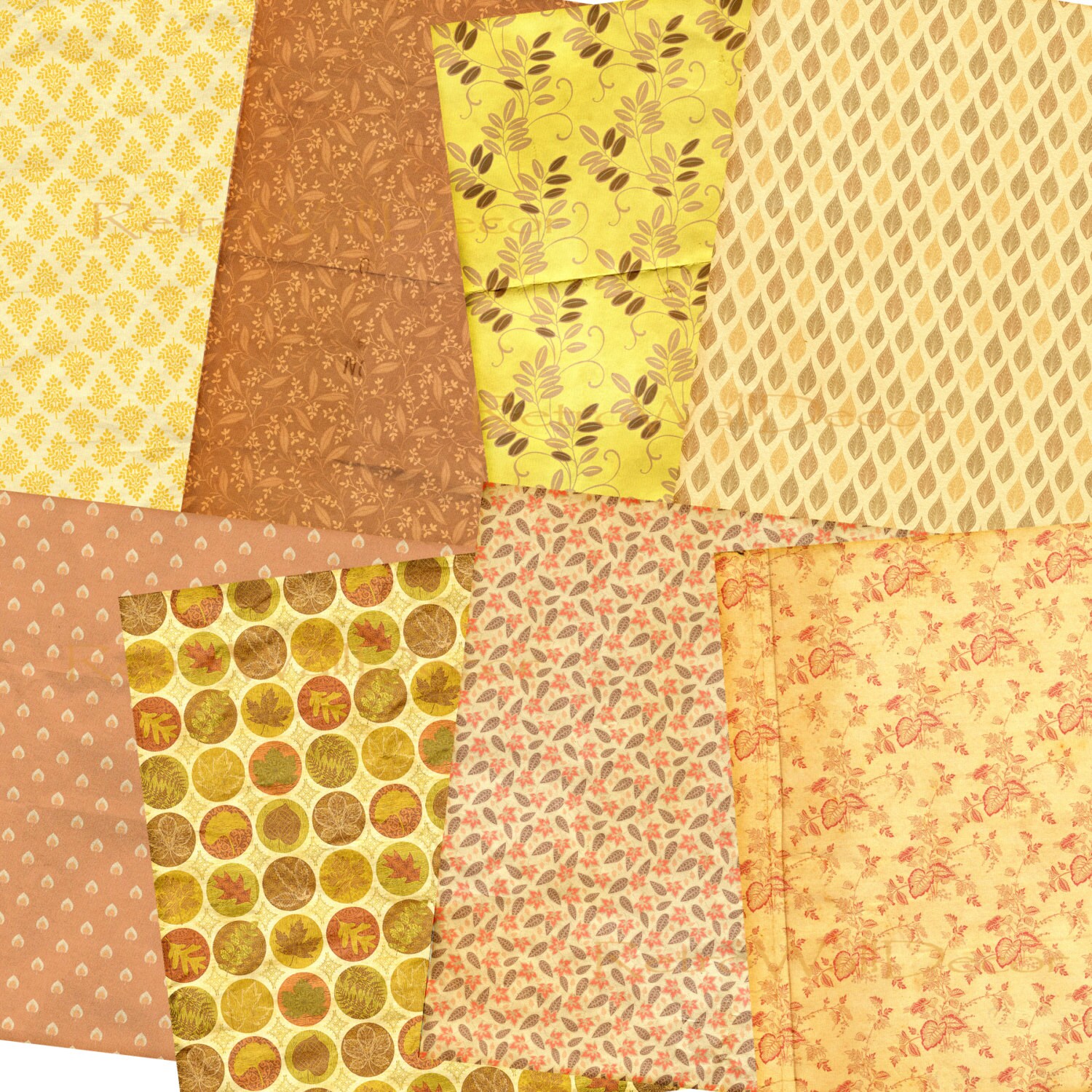 Autumn Digital Paper Fall Colors autumn background fall | Etsy