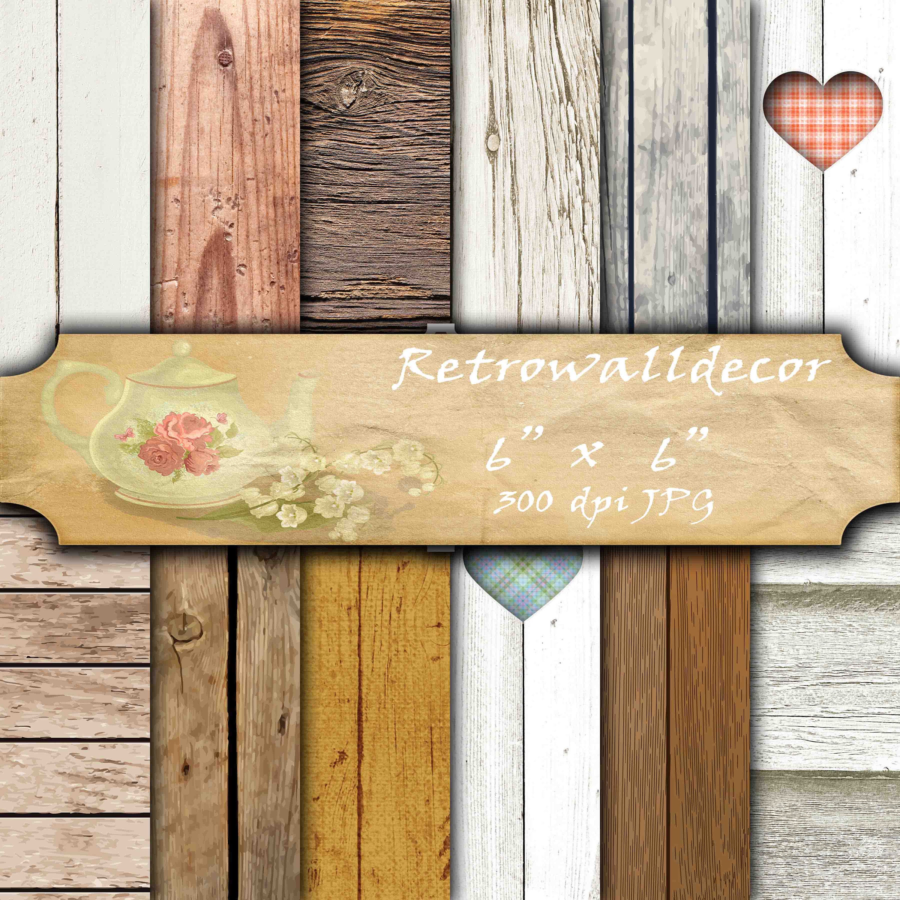 Wood Digital Paper Wood background Distressed wood texture | Etsy