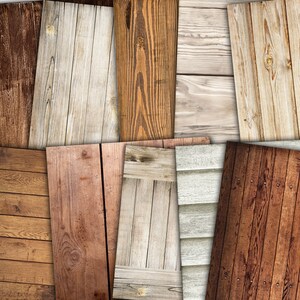 Wood Digital Paper, Wood Background, Distressed Wood Texture, Rustic ...