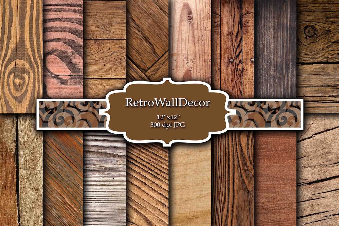 Wood Digital Paper, Wood Background, Distressed Wood Texture, Rustic ...