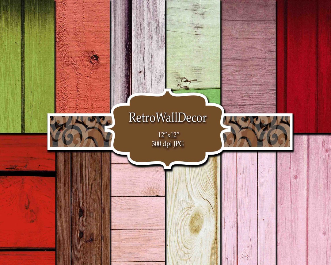 Wood Digital Paper, Wood Background, Distressed Wood Texture, Rustic ...